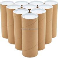 China Large Cylinder Posters Maps Paper Mailing Tubes With Plastic Lid for sale