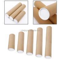 China Large Cylinder Posters Maps Paper Mailing Tubes With Plastic Lid for sale