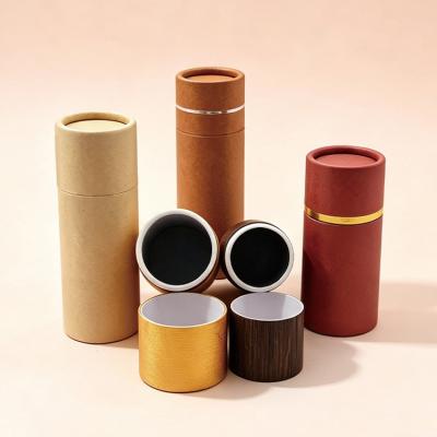 China Eco Friendly Cylinder Composite Paper Can For Holding Powdered Food And Snacks for sale