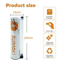 China Custom Logo Portable Sushi Push Pop Tube Packaging Cylinder Paper Tube for sale