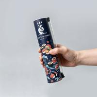 China Restaurant Sushi Roll Container Cardboard Cylinder Sashimi Push Pop Paper Tube for sale