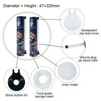 China Restaurant Sushi Roll Container Cardboard Cylinder Sashimi Push Pop Paper Tube for sale