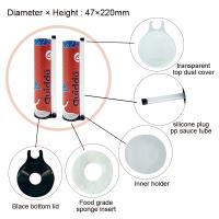 China Disposable Straight Cylindrical Sushi Pusher Food Grade Paper Tube Container for sale