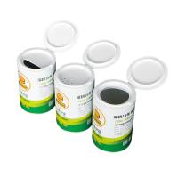 China Powder Kraft Box Plastic Cover Seasoning Paper Cans Aluminum Bottom Lid for sale