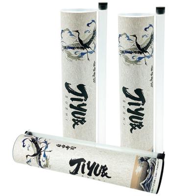 China Sustainable Sushi Roll Packaging Food Grade Custom Paper Tubes for sale