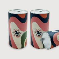 China Easy Tear Large Paper Cans For Storing Puffed Snacks Daily Necessities for sale