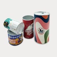 China Easy Tear Large Paper Cans For Storing Puffed Snacks Daily Necessities for sale
