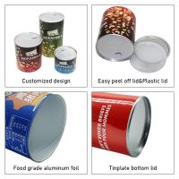 China Easy Tear Large Paper Cans For Storing Puffed Snacks Daily Necessities for sale
