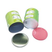 China Cylinder Cardboard Food Grade Paper Tube Packaging Aluminum Easy Tear Lid for sale
