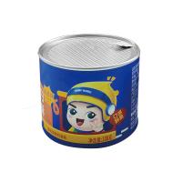 China Snacks Composite Kraft Paper Tube Food Grade Easy Peel Aluminum Foil Lid for sale