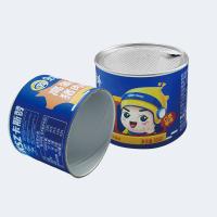 China Snacks Composite Kraft Paper Tube Food Grade Easy Peel Aluminum Foil Lid for sale