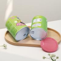 China Cylinder Cardboard Food Grade Paper Tube Packaging Aluminum Easy Tear Lid for sale