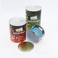 China Aluminum Easy Peel Off Lid Paper Can Food Grade Sealed Cylindrical Paper Can for sale