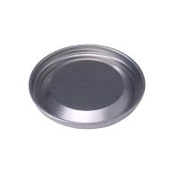 China Round Cardboard Tube End Metal Tinplate Plug Lid For Paper Tube for sale