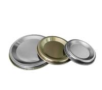 China Round Cardboard Tube End Metal Tinplate Plug Lid For Paper Tube for sale