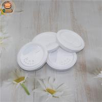 China Open Hole Rotary PE Plastic Lids For 65mm Salt Pepper Paper Cans for sale