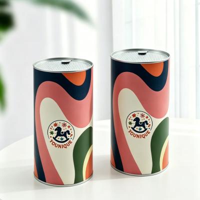 China Recyclable Food Grade Composite Paper Cans Packaging For Nutritional Powder Tea for sale