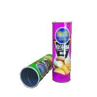 China Customized Food Grade Paper Potato Chips Can Round Paper Tube With Inner Lining for sale