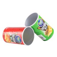 China  50g - 500g Potato Chips Can Paper Tube Packaging For Puffed Snacks for sale