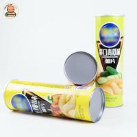 China  50g - 500g Potato Chips Can Paper Tube Packaging For Puffed Snacks for sale