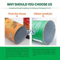 China Customized Cylindrical Kraft Paper Tube Packaging Food Grade With Seal for sale