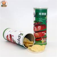 China Custom Food Grade Potato Chips Can Shrimp Chips Snack Paper Tube Packaging for sale