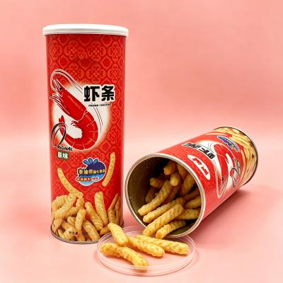 China Kraft Paper Potato Chips Can Eco Friendly Paper Cylinder Packing Box Customized for sale