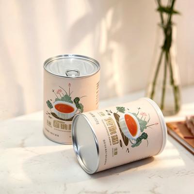 China Eco Friendly Milk Powder Paper Composite Can Packaging With Easy Open Lids for sale