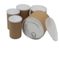 China Custom Cardboard Tube Packaging Nuts Hermetic Round Paper Boxes With Lid for sale