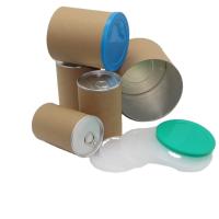 China Custom Cardboard Tube Packaging Nuts Hermetic Round Paper Boxes With Lid for sale