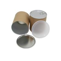 China Custom Cardboard Tube Packaging Nuts Hermetic Round Paper Boxes With Lid for sale