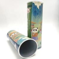 China Custom Printed Food Grade Kraft Paper Empty Cans With Aluminum Foil Lids for sale