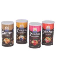 China Custom Printed Food Grade Kraft Paper Empty Cans With Aluminum Foil Lids for sale