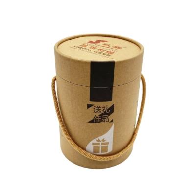 China Recyclable Clothes Paper Can Cylindrical Paper Gift Box Packaging for sale