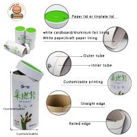 China Recyclable Clothes Paper Can Cylindrical Paper Gift Box Packaging for sale
