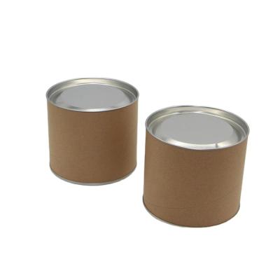 China Talcum Powder Coffee Kraft Paper Tube Eco Friendly Food Packaging Round Tea Box for sale