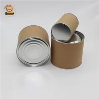 China Talcum Powder Coffee Kraft Paper Tube Eco Friendly Food Packaging Round Tea Box for sale