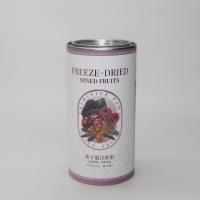 China Food Grade Kraft Paper Tube Organic Powder Composite Can Packaging With Metal Penny Lever Lid for sale