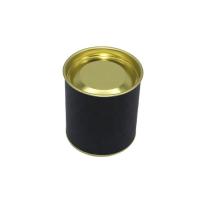 China Custom Eco Friendly Paper Tube Packaging Box With Tinplate Mental Plug Lid for sale