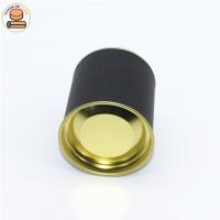 China Custom Eco Friendly Paper Tube Packaging Box With Tinplate Mental Plug Lid for sale