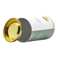 China Luxury Biodegradable Cylinder Tube Packaging Recycled Kraft Paper Box For Tea / Coffee for sale