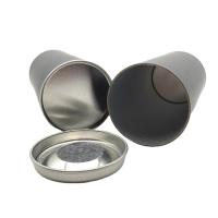 China Custom Food Tea Paper Canister Packaging With Metal Lids for sale