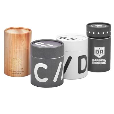 China Biodegradable Composite Gift Tube Packaging Double Layer Kraft Paper Tube Packaging for sale