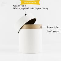 China Biodegradable Composite Gift Tube Packaging Double Layer Kraft Paper Tube Packaging for sale