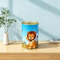China Cylindrical Charity Piggy Bank Paper Money Saving Box 60mm - 260mm Height for sale