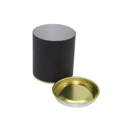 China Customized Paper Tube Tinplate Plug Lid For Scented Candles Packaging for sale