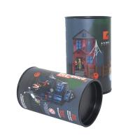 China Custom Large Red Wine Paper Can With Inner Plug Style Lid for sale