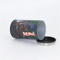 China Custom Large Red Wine Paper Can With Inner Plug Style Lid for sale