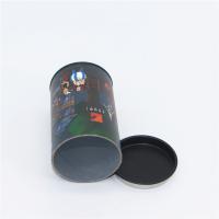 China Custom Large Red Wine Paper Can With Inner Plug Style Lid for sale