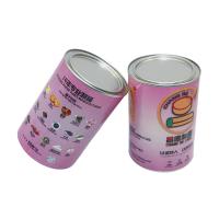 China Eco Friendly Custom Penny Lever Lid Paper Canister For Powder Products for sale